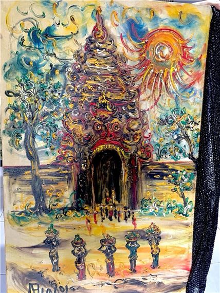 Affandi | Temple in Bali (1980) | MutualArt