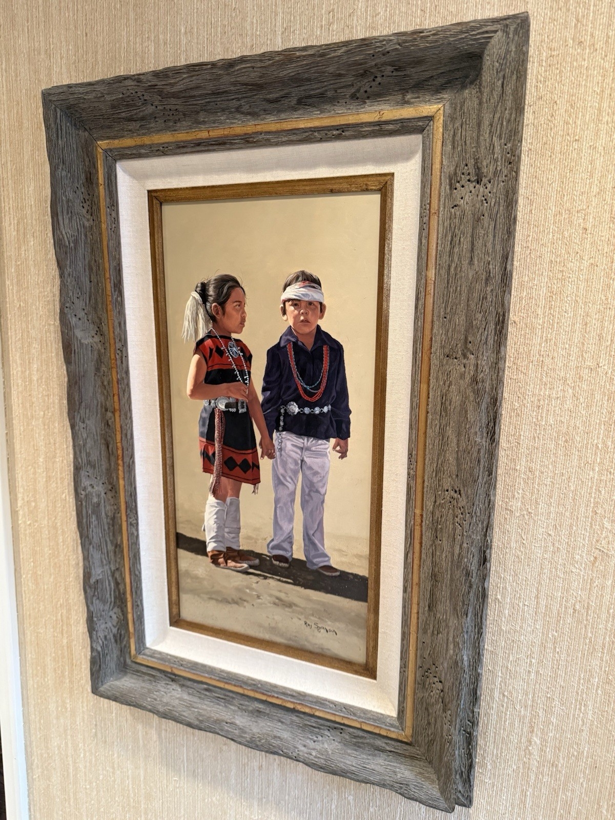 Ray Swanson | Navajo Brother and Sister (1937) | MutualArt