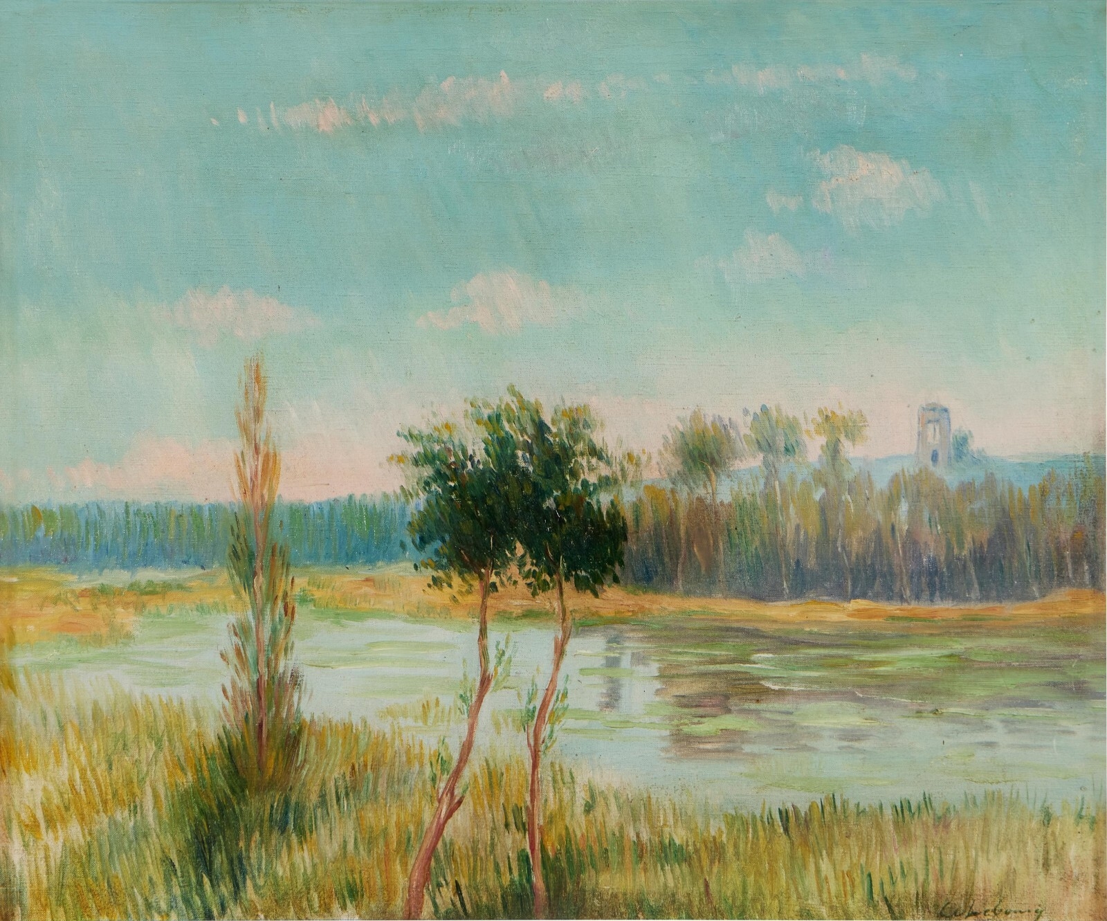 Albert Marie Lebourg | Large French Impressionist oil painting (1849 ...