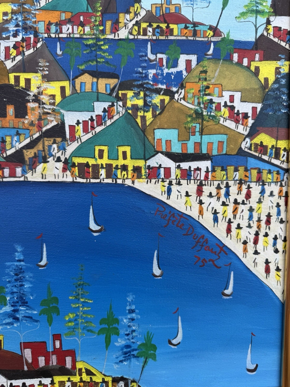 Prefete Duffaut | Stunning Oil Painting by famous Haitian Artist ...