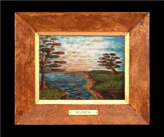 Edvard Munch | Sunset River Landscape (Early 20th Century) | MutualArt