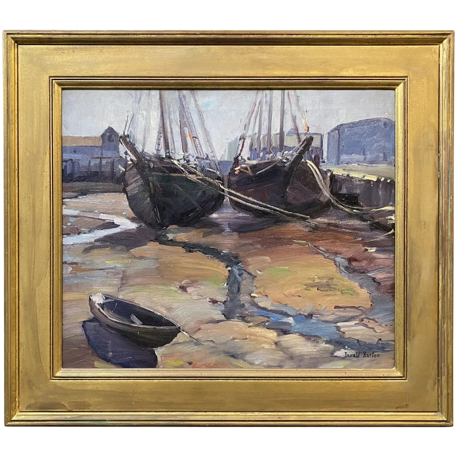 Donald Blagge Barton | Marine Oil Painting, Granite Boats, Rockport ...