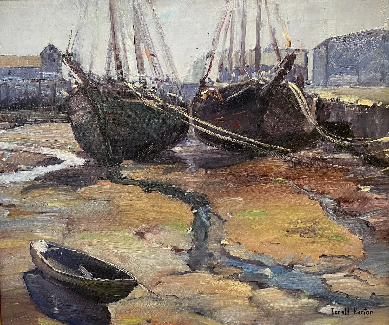Donald Blagge Barton | Marine Oil Painting, Granite Boats, Rockport ...