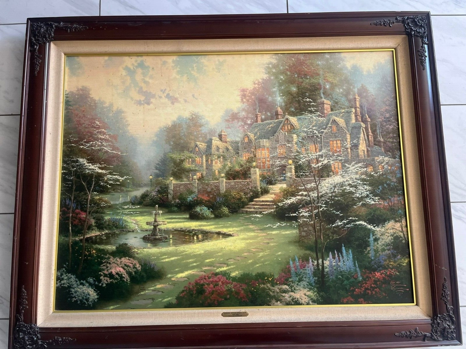 Thomas Kinkade | Gardens Beyond Spring Gate | MutualArt