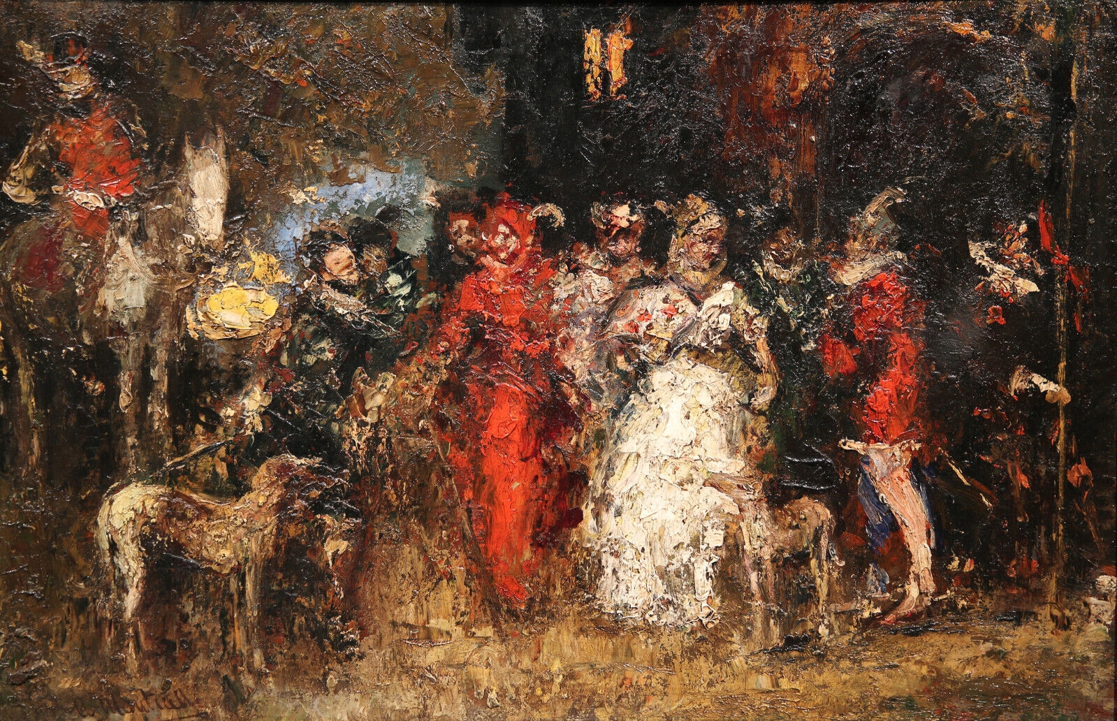 Adolphe Joseph Thomas Monticelli | Adolphe Monticelli Mascaraed Party ...