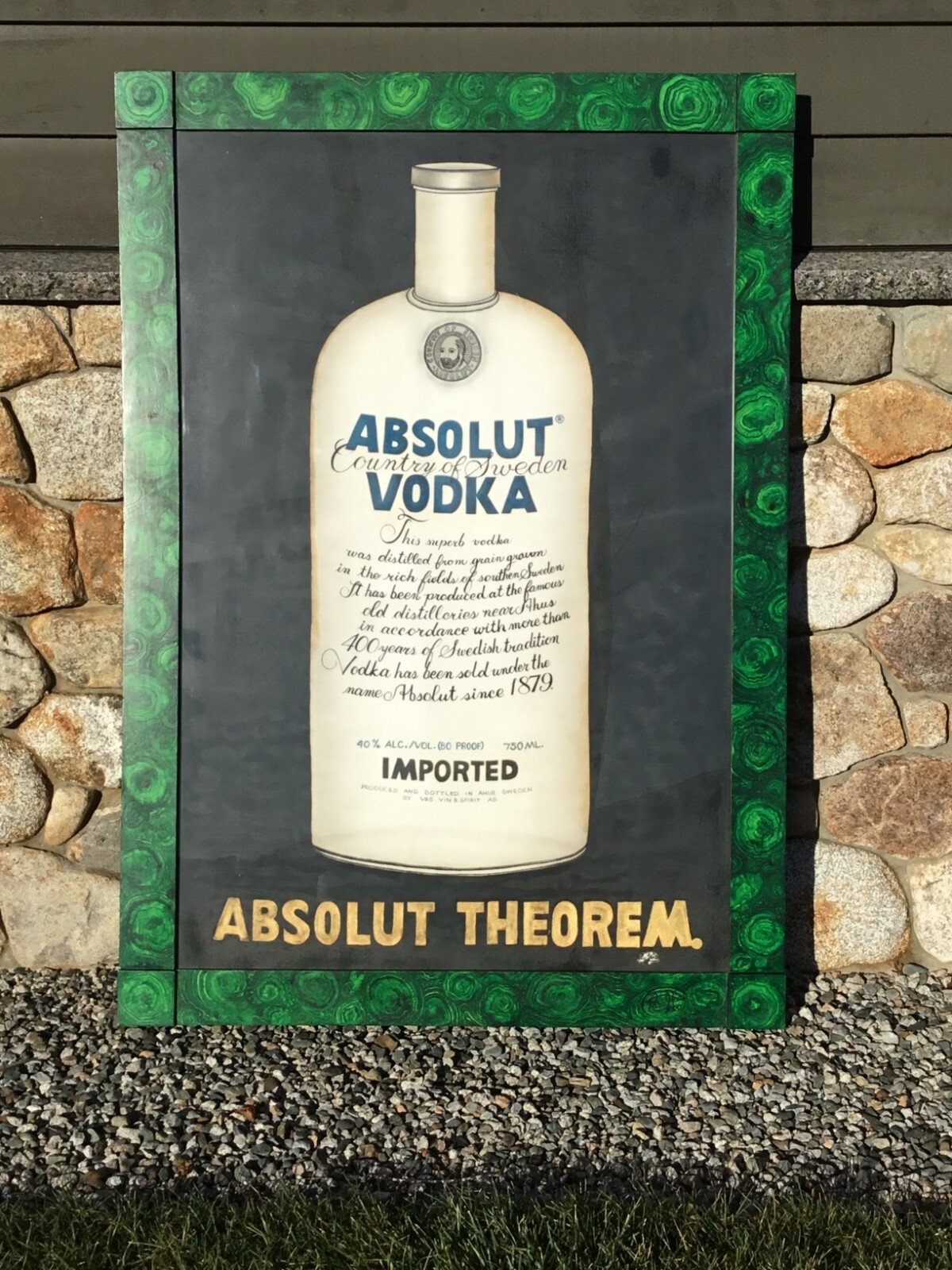 Petra Haas | Large Petra Haas Theorem Painting - Absolut Vodka Theme ...