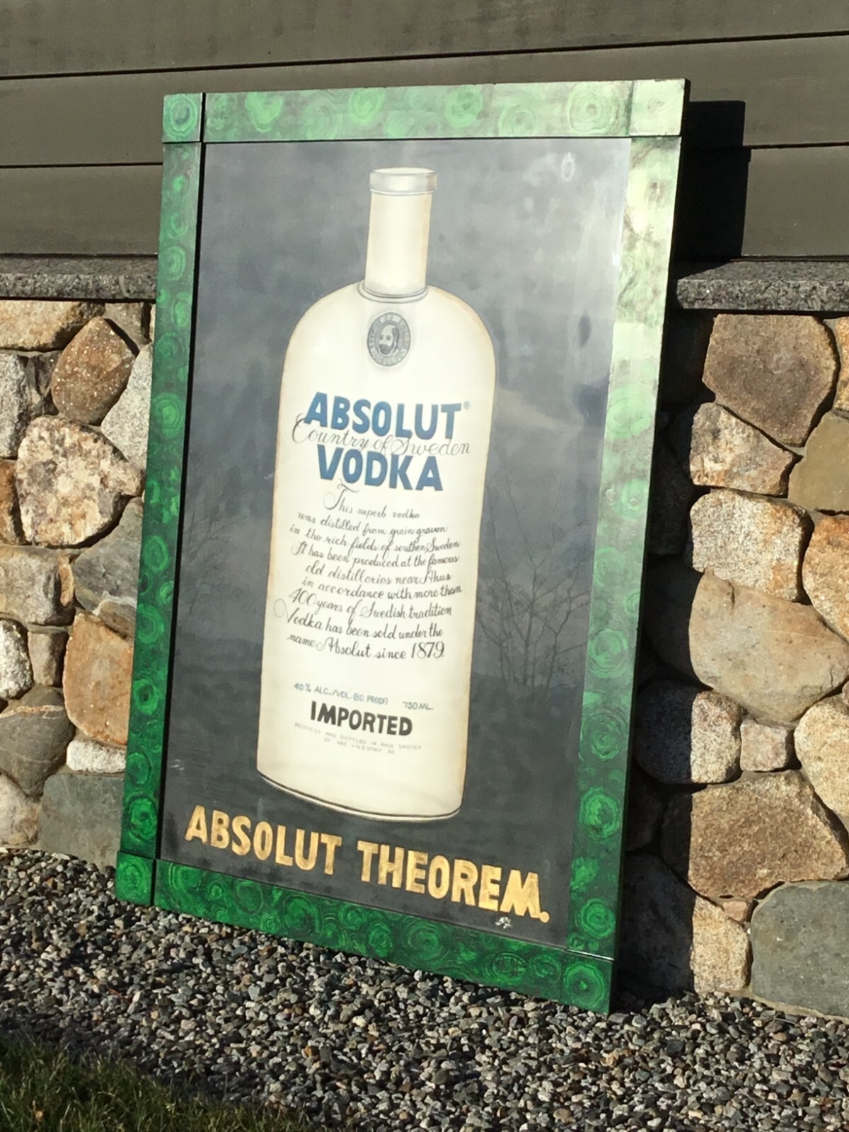Petra Haas | Large Petra Haas Theorem Painting - Absolut Vodka Theme ...