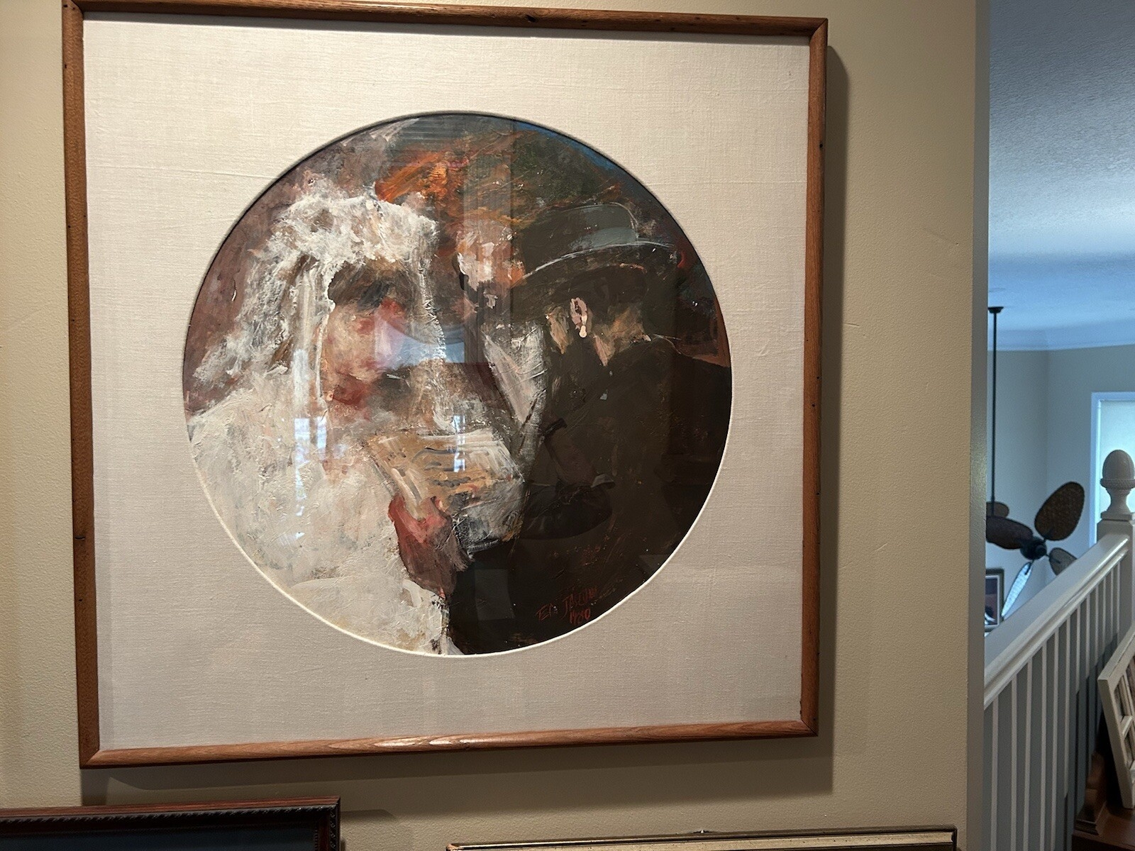 Ted Jaslow | Original Oil Painting On Board Jewish Wedding (1980 - 1989 ...