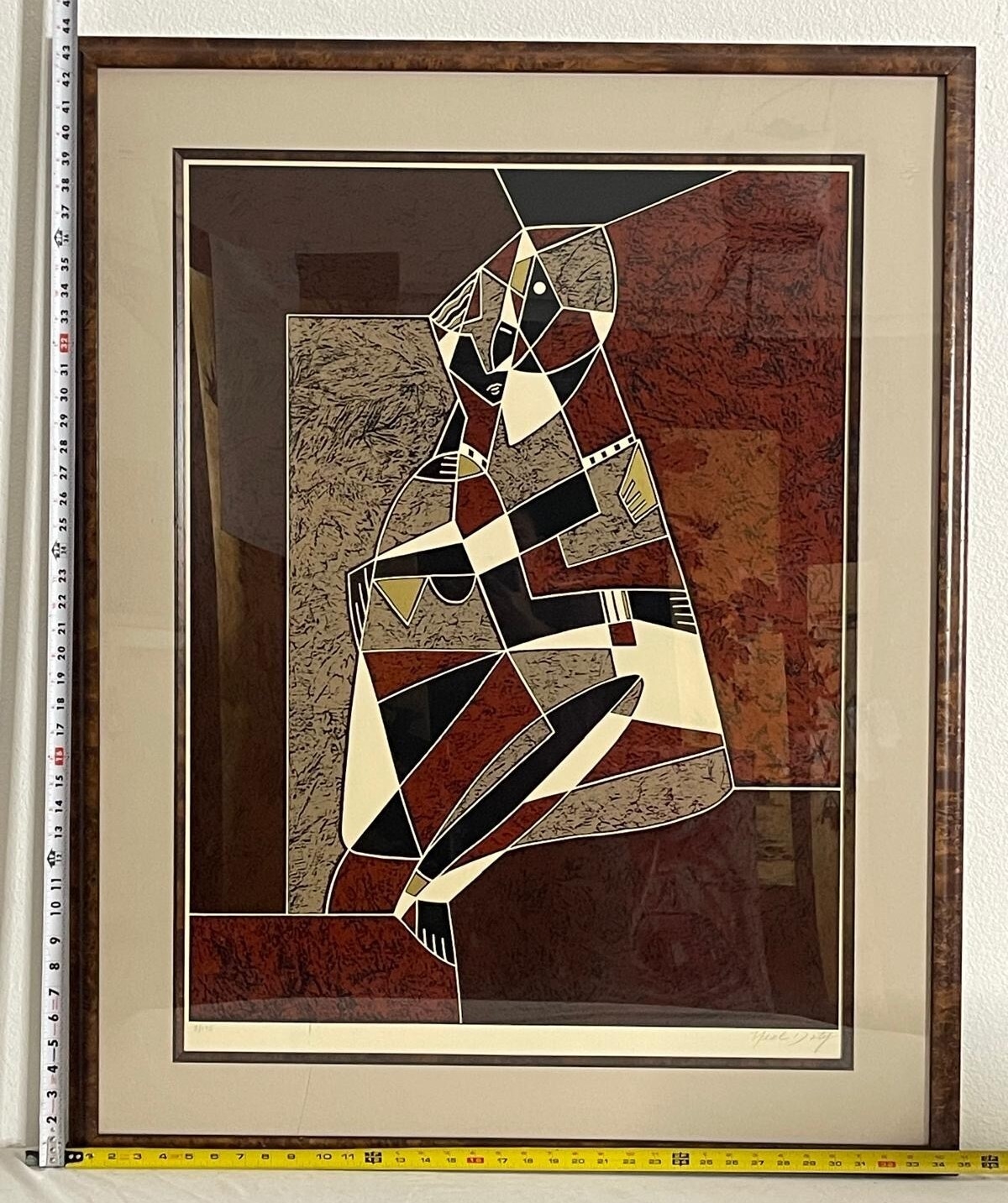 Joseph Palermo | Large Joseph Palermo Geometric Serigraph Painting ...