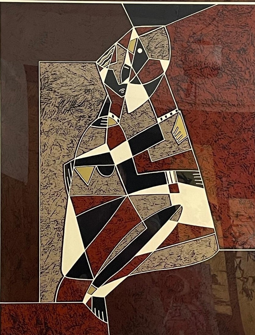 Joseph Palermo | Large Joseph Palermo Geometric Serigraph Painting ...
