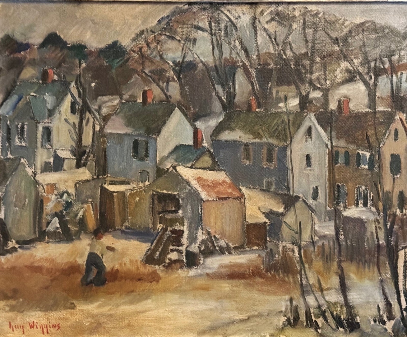 Guy Carleton Wiggins | Original American Guy Carleton Wiggins Cityscape ...