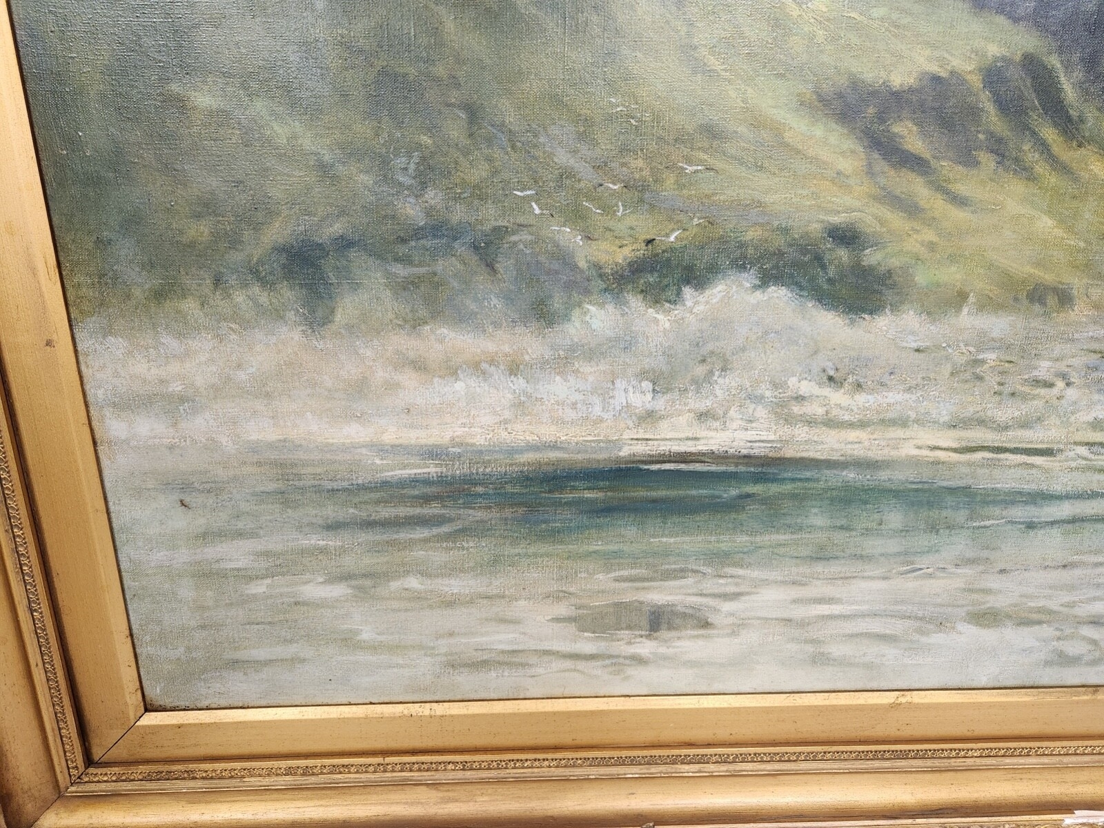 Paul Jacob Naftel | LARGE ANTIQUE 1881 PAUL JACOB NAFTEL ORIGINAL OIL ...