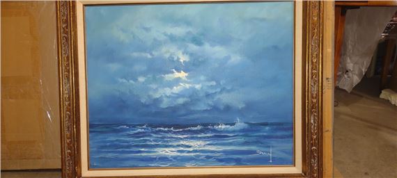 Jorge Tarallo | VINTAGE JORGE TARALLO BRAUN ORIGINAL OIL ON CANVAS ...
