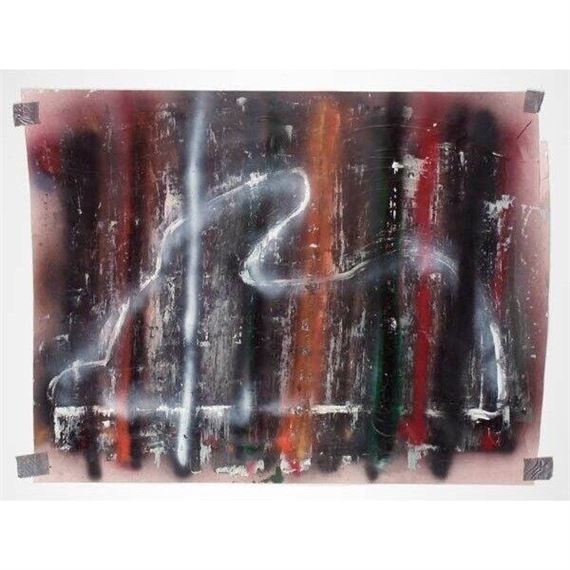 Michael Luchs | Vtg 1980's Art Michael Luchs Paint And Tape On Paper ...