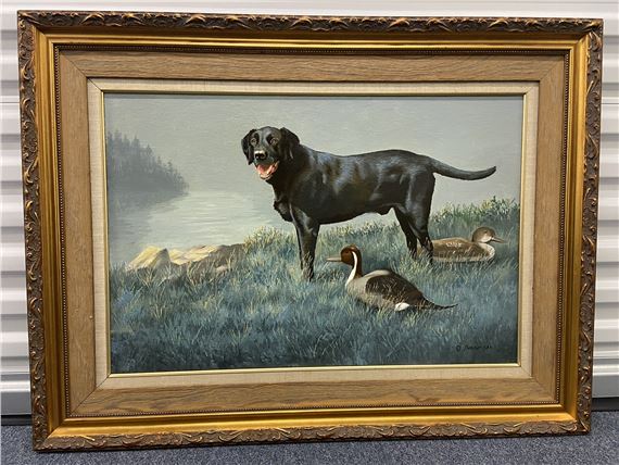 Peter Darro | Black Labrador (1917) | MutualArt