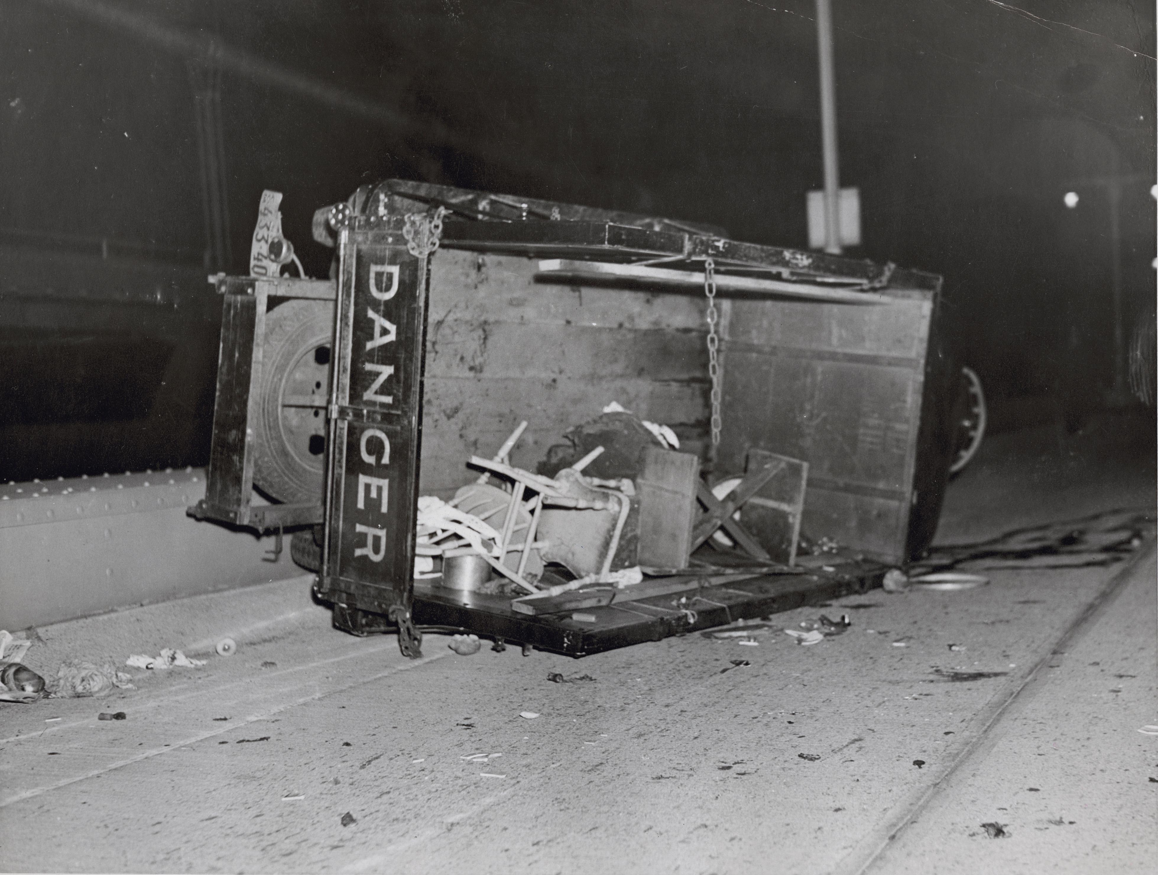 Weegee | Ice Truck Crashes Carring Eight People (1937) | MutualArt