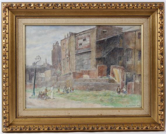 George Weissbort | Children playing behind tenement blocks (1957 ...
