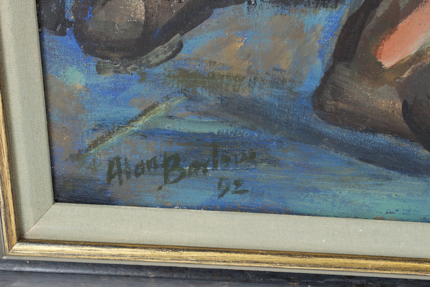 Alan Barlow | Wrestling the Bull Man (92) | MutualArt