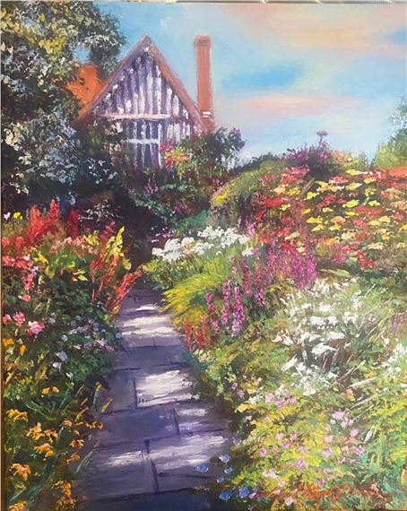 David Lloyd Glover | Garden Path at Great Dixter (2023) | MutualArt