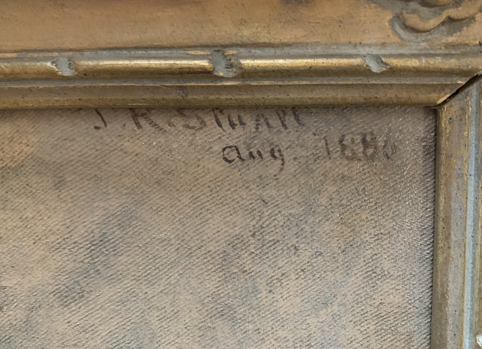 James Reeve Stuart | Original Antique 1886 James Reeve Stuart Oil ...