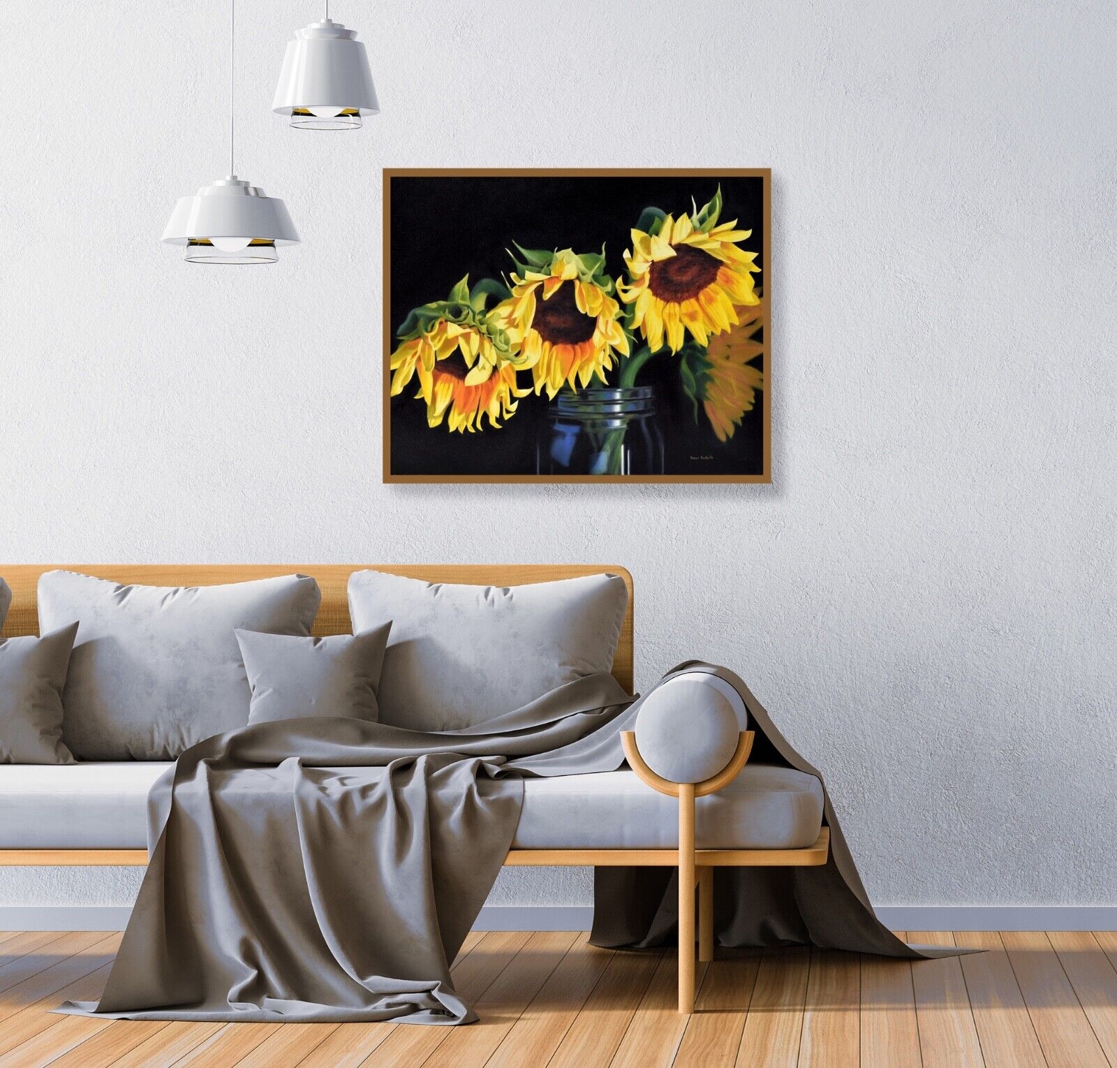 Nance Danforth | Sunflowers in Jar (2000) | MutualArt