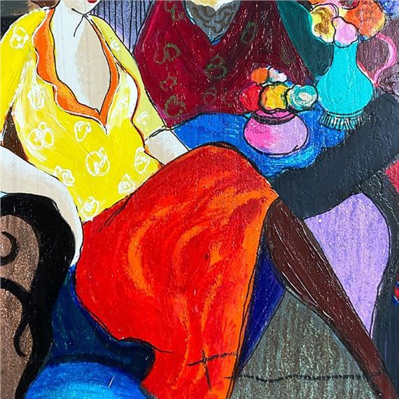 Itzchak Tarkay | Chit Chat | MutualArt