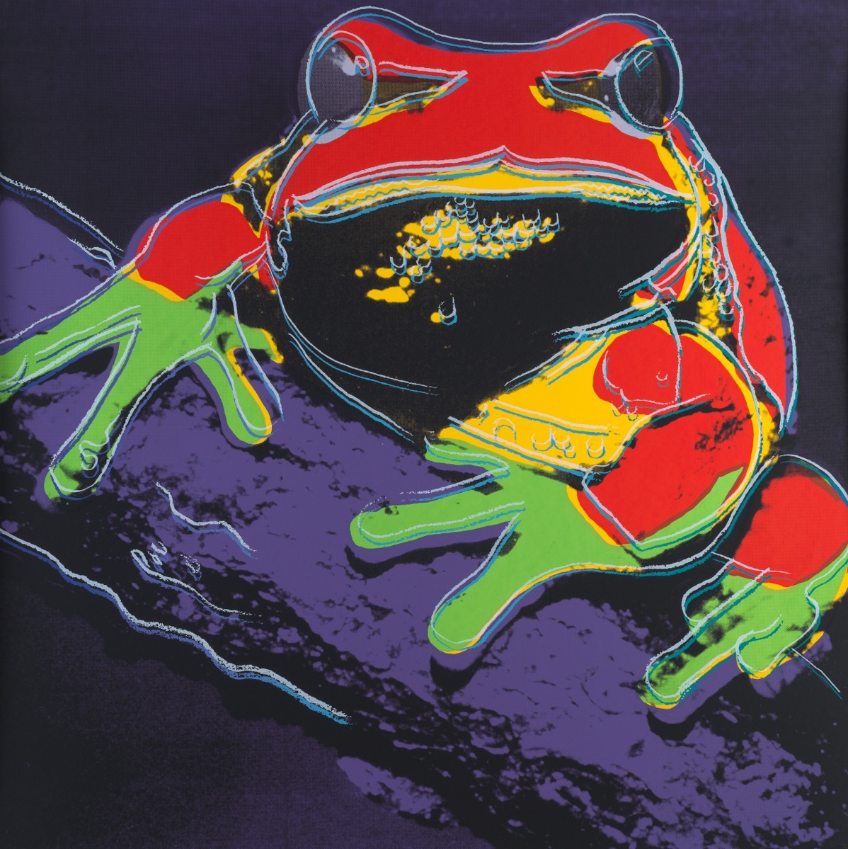 Warhol Andy | Pine Barrens Tree Frog from the Endangered Species suite ...
