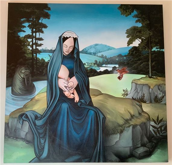 Sam Flores | Original Sam Flores Large Oil Painting on Canvas (2007 ...