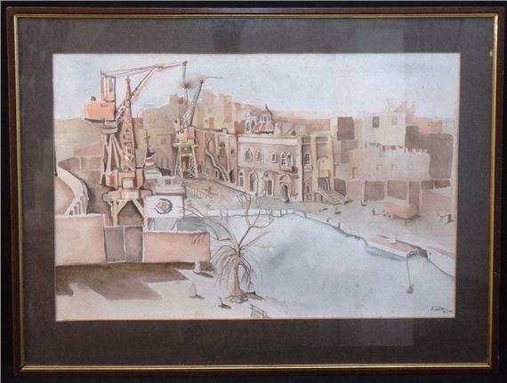 Alfred J. Camilleri | Dockyard Creek (1989) | MutualArt