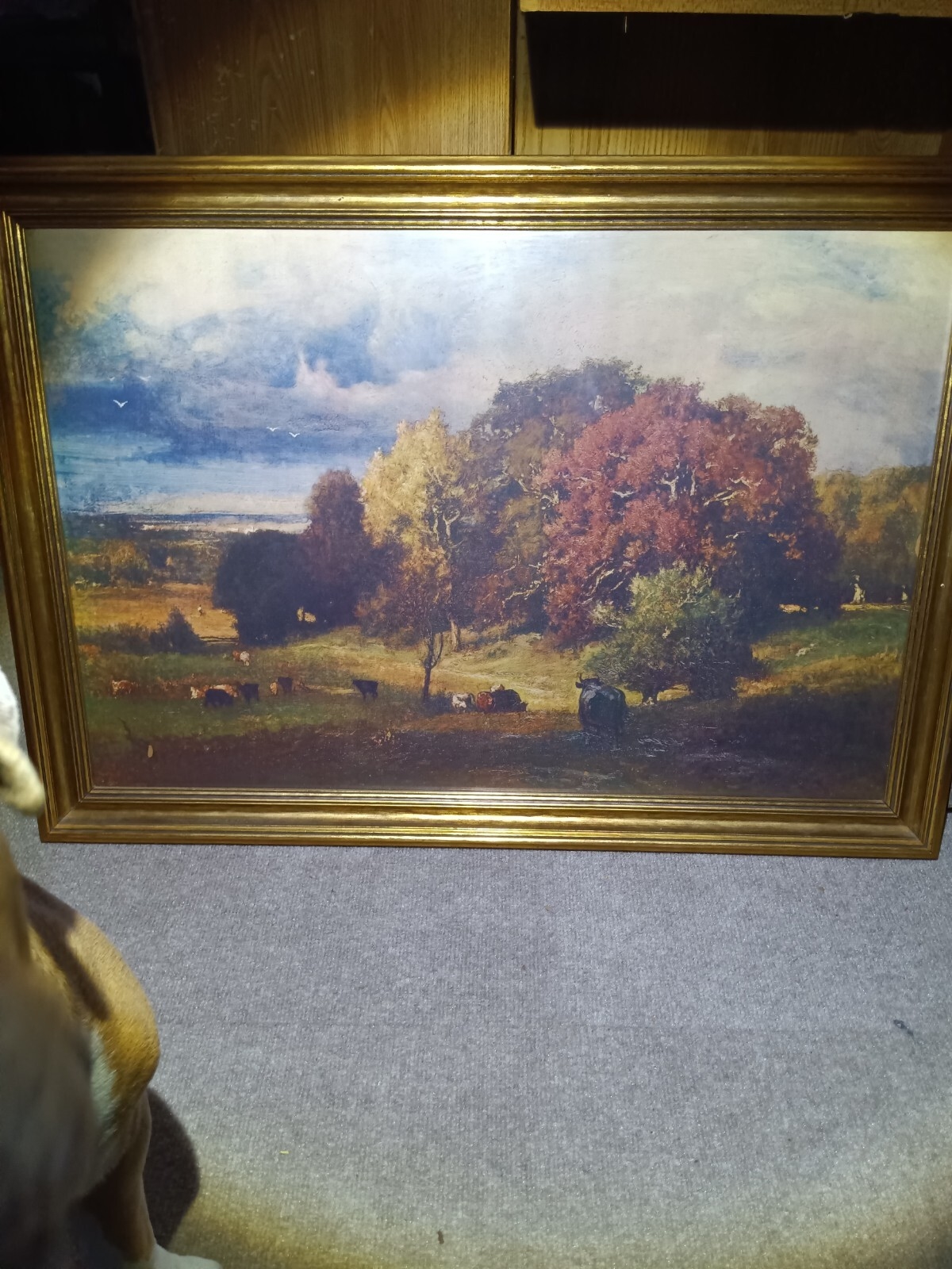George Inness | AUTUMN OAKS ORIGINAL OIL PAINTING OLD COPY, LARGE (1825 ...