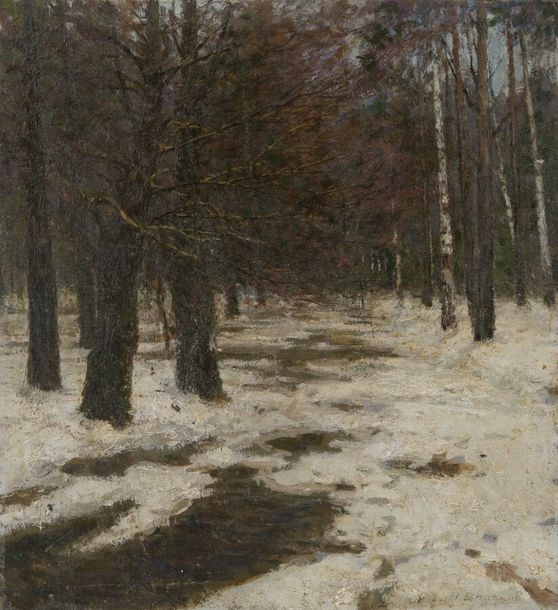 Henri Jacques Masson | Chemin en hiver | MutualArt