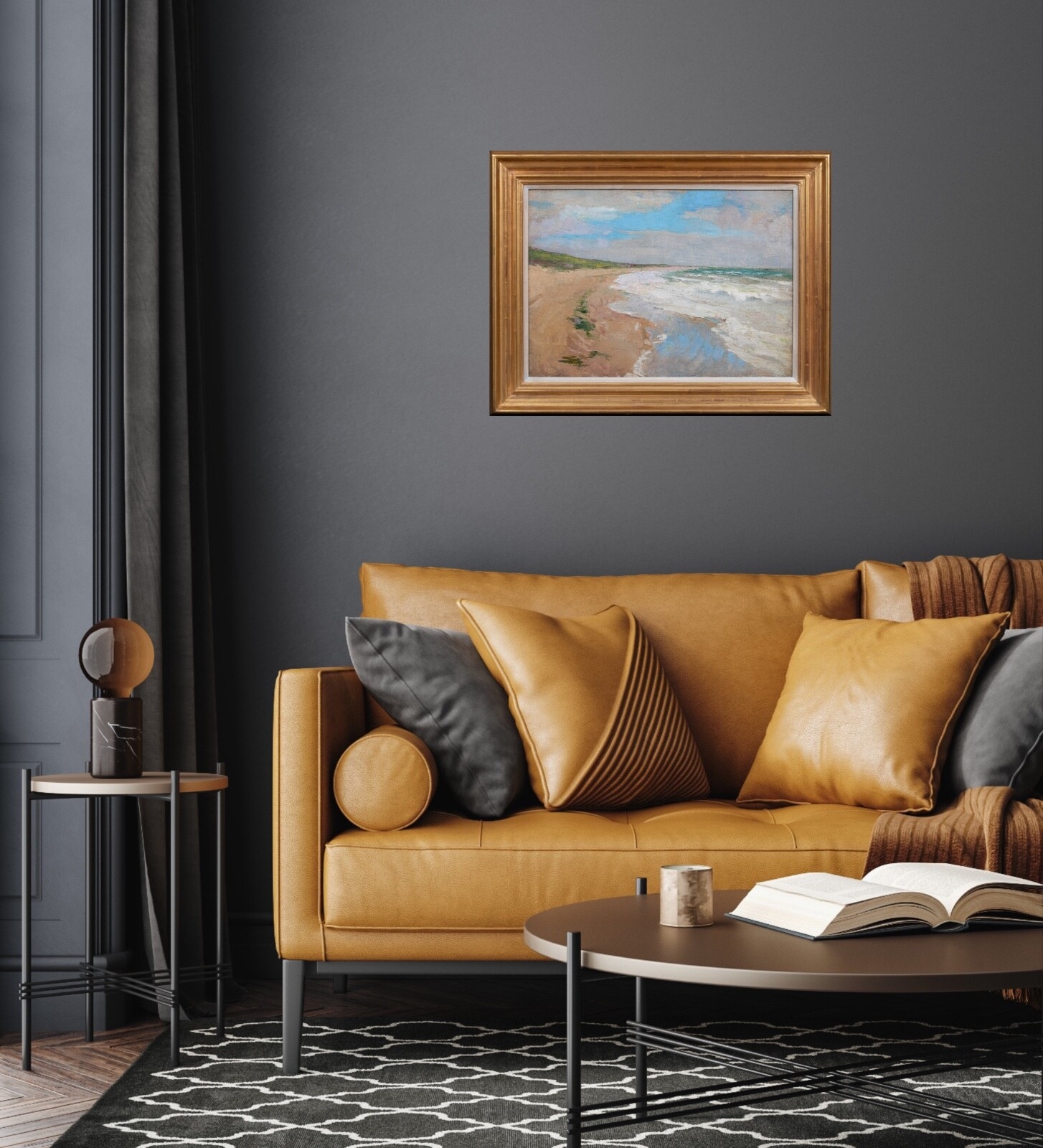 Jean-Franck Baudoin | Large French Impressionist Beach Landscape (Early ...