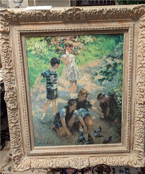 Jules René Hervé | Children Playing (1910 - 1920) | MutualArt