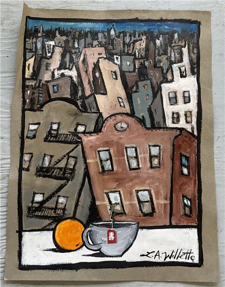 Lawrence Alexander Willette | MCM Expressionist Orignal Painting Signed ...