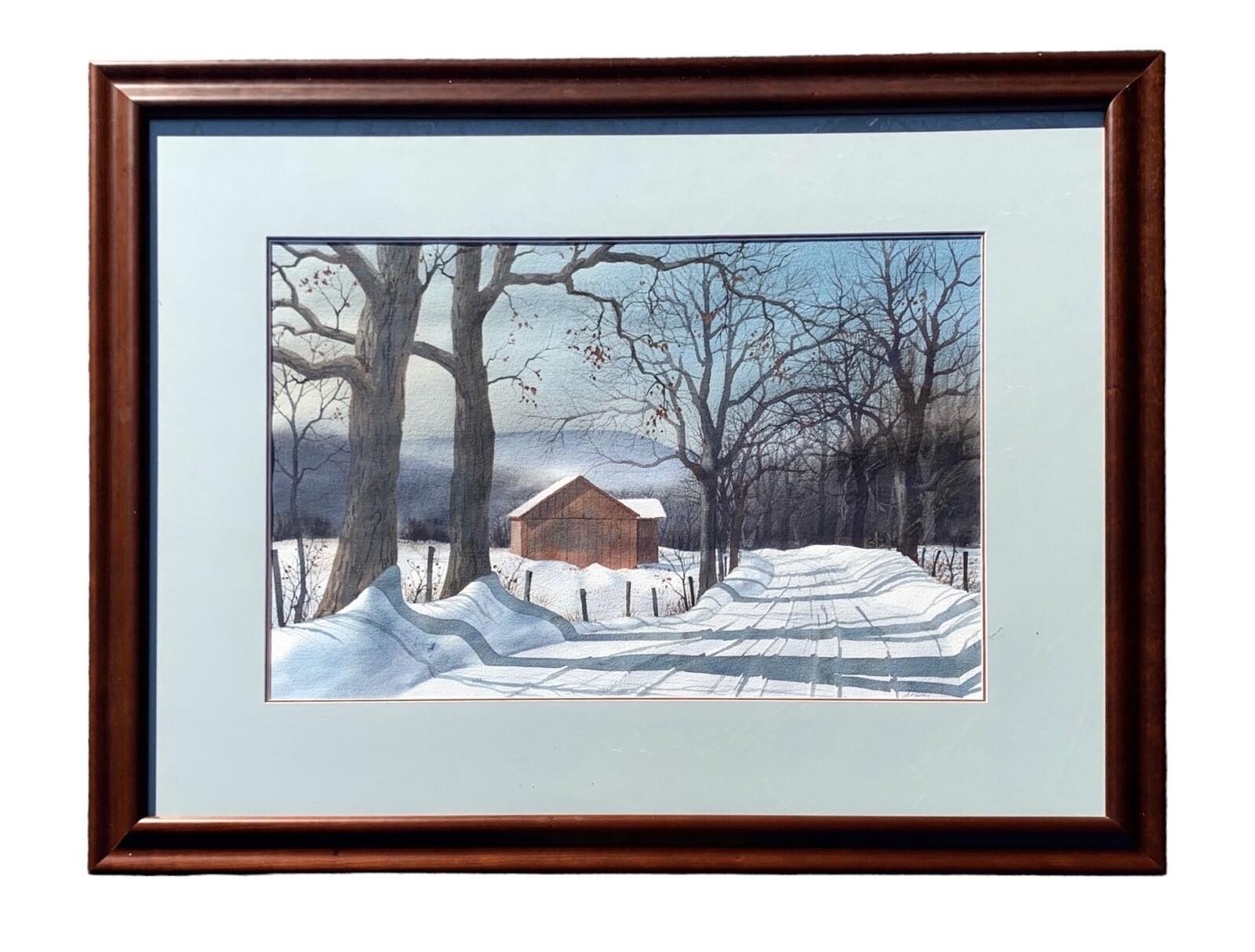 Scott Hartley | winter rural farm landscape watercolor painting (2020 ...