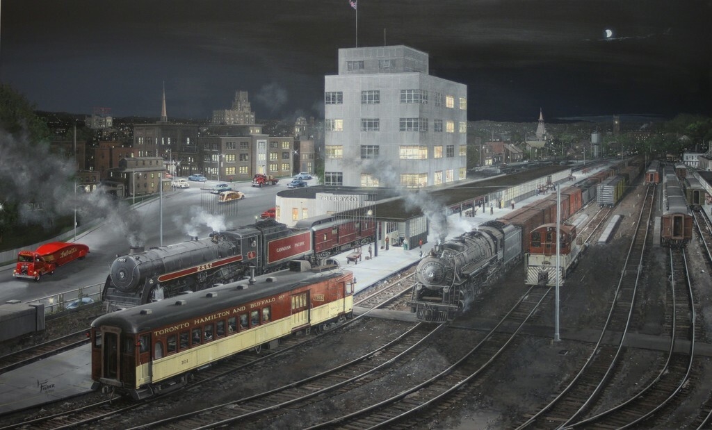 Larry Fisher | Ontario/Hamilton Train Station (1990 - 1999) | MutualArt