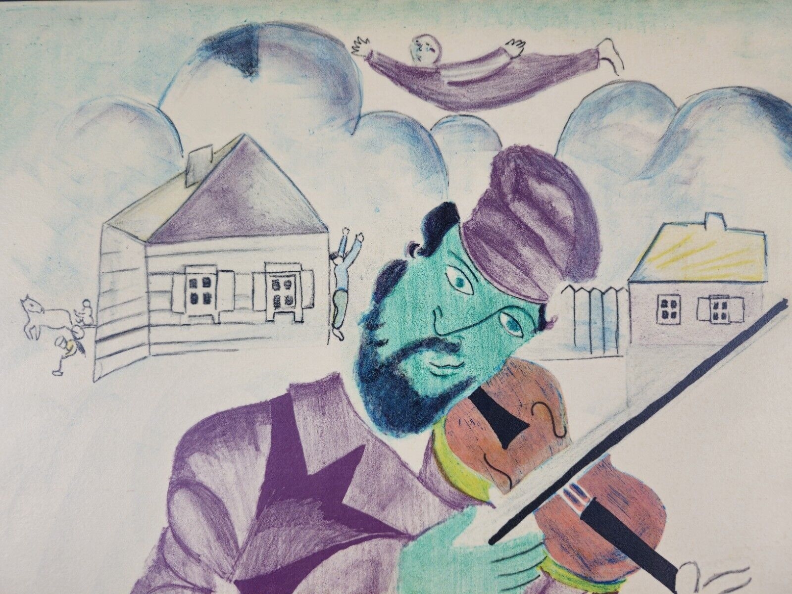 Marc Chagall | The Green Violinist | MutualArt