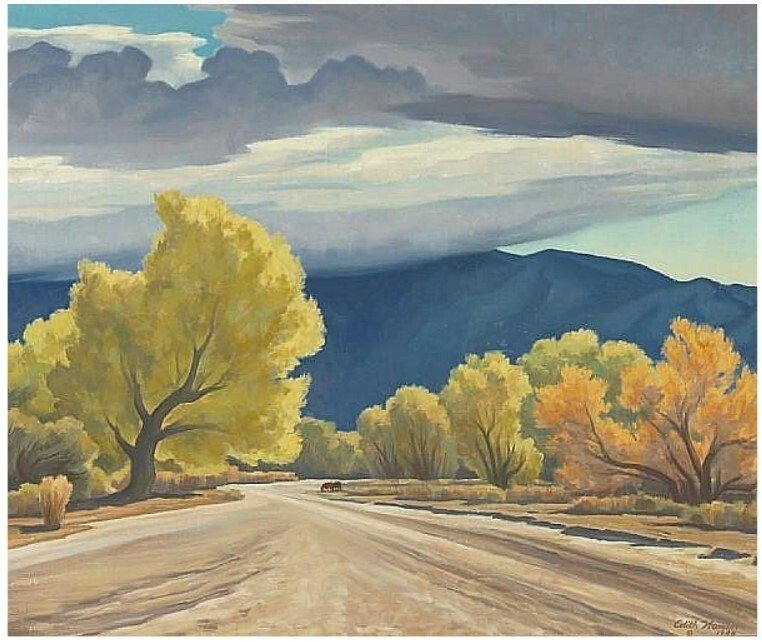 Edith Anne Hamlin | Turtle Pond Central Park 1938 (1938) | MutualArt