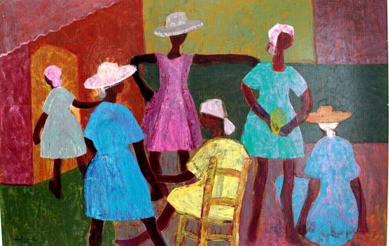 Calixte Henri | Calixte Henri Signed Painting Master of Haitian Art ...