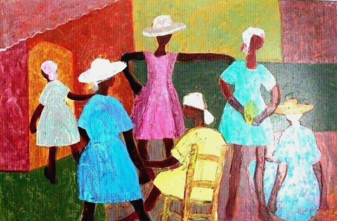 Calixte Henri | Calixte Henri Signed Painting Master of Haitian Art ...