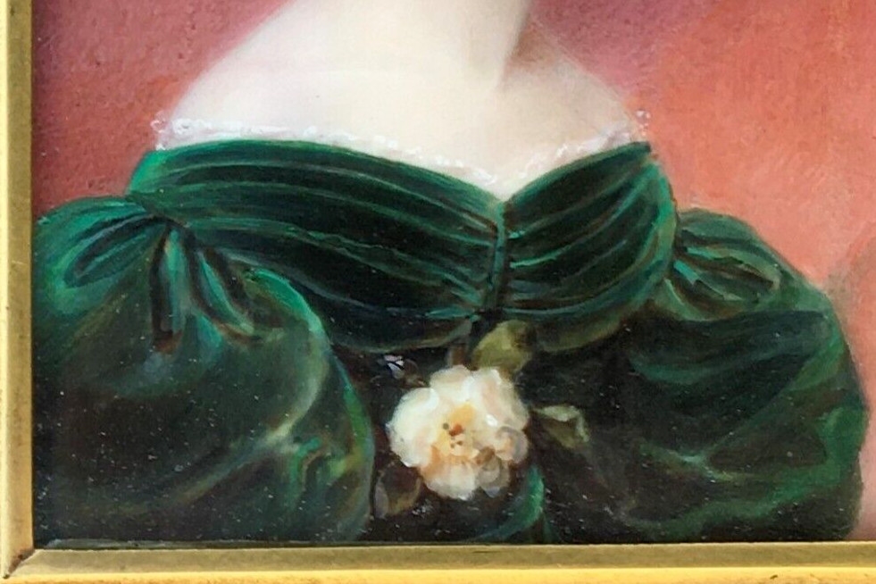 Emanuel Thomas Peter | Miniature Portrait A Noble Lady (1840) | MutualArt