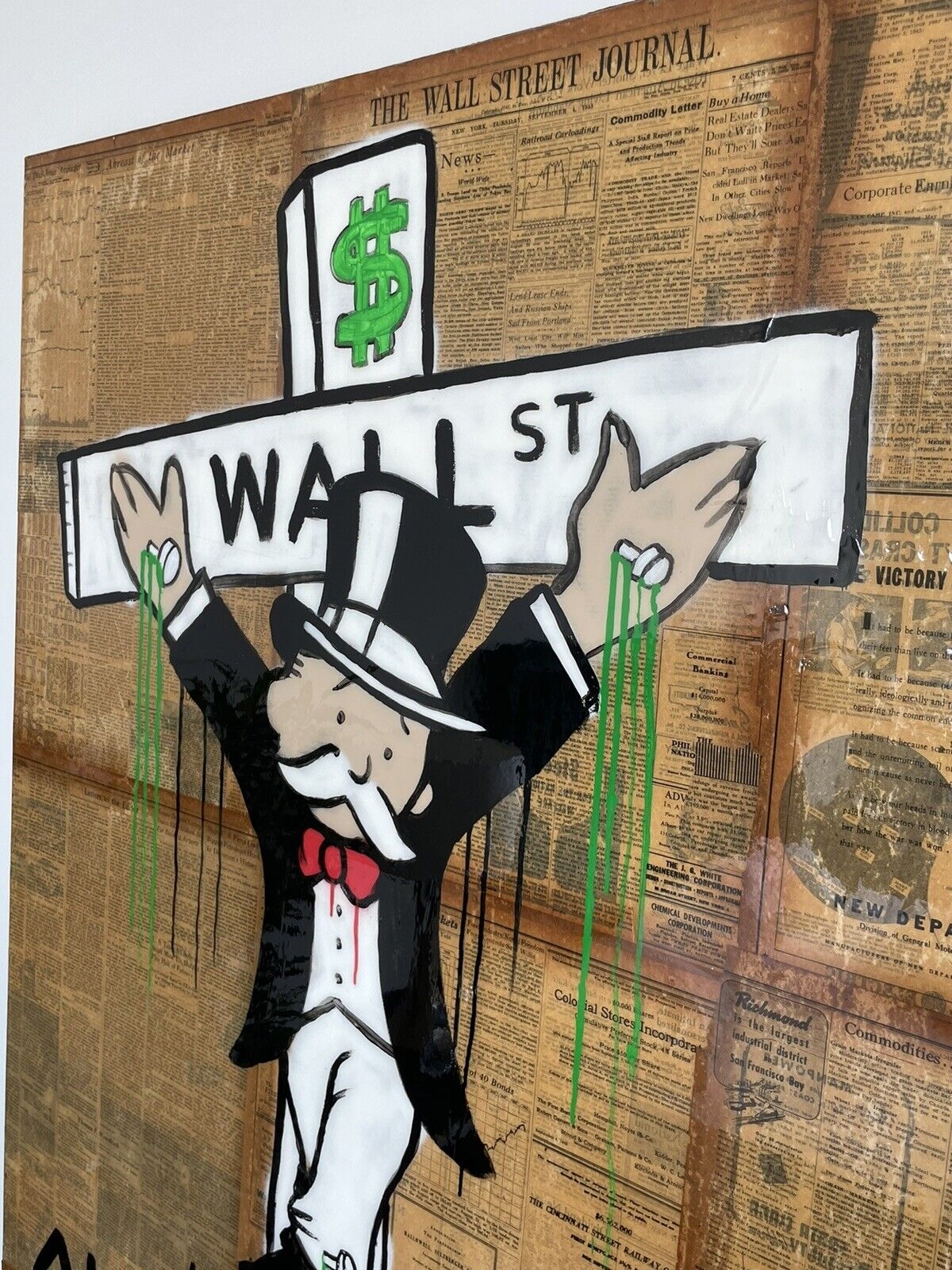Alec Monopoly | Wall Street Crucifix (2000) | MutualArt