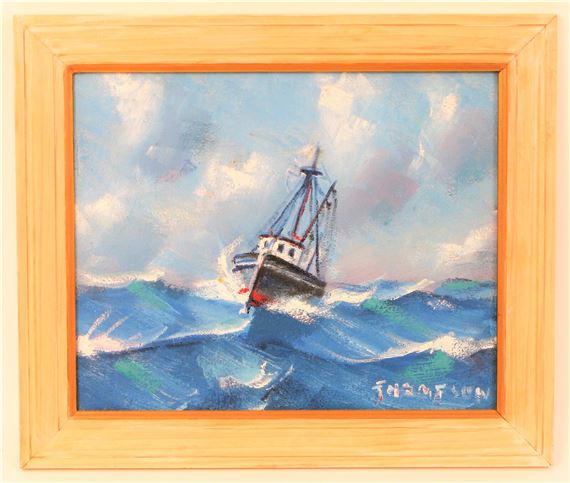 Ellery Thompson | FISHING BOAT DRAGGER IN HIGH SEA MYSTIC CT OCEAN ...