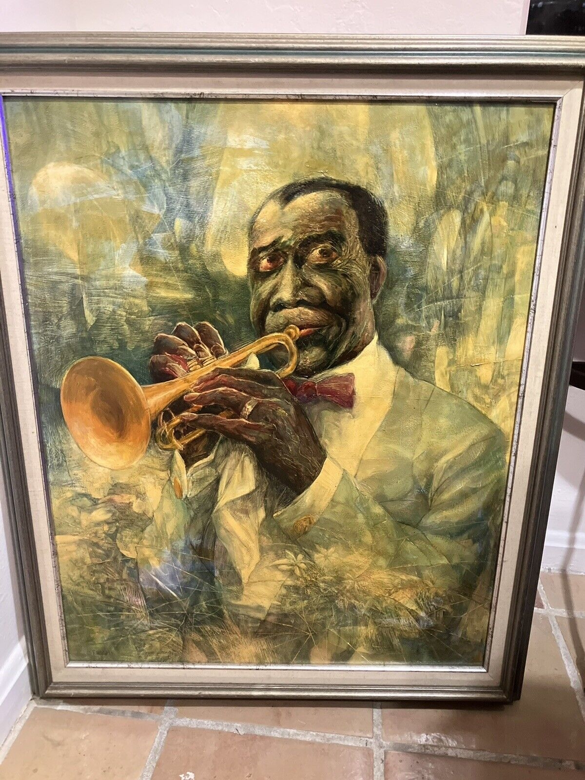 George Russin | Louis Armstrong George Russin Masterpiece Oil Painting ...