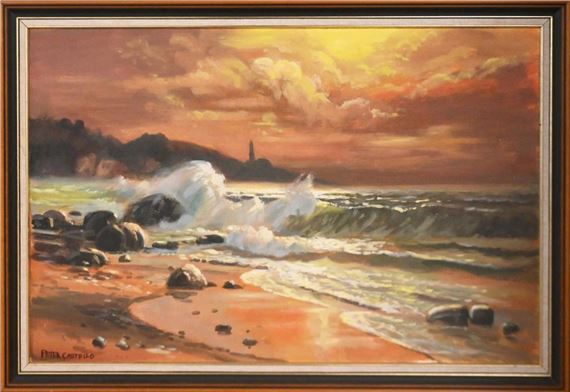 Peter Costello | BEACH AT SUNSET | MutualArt