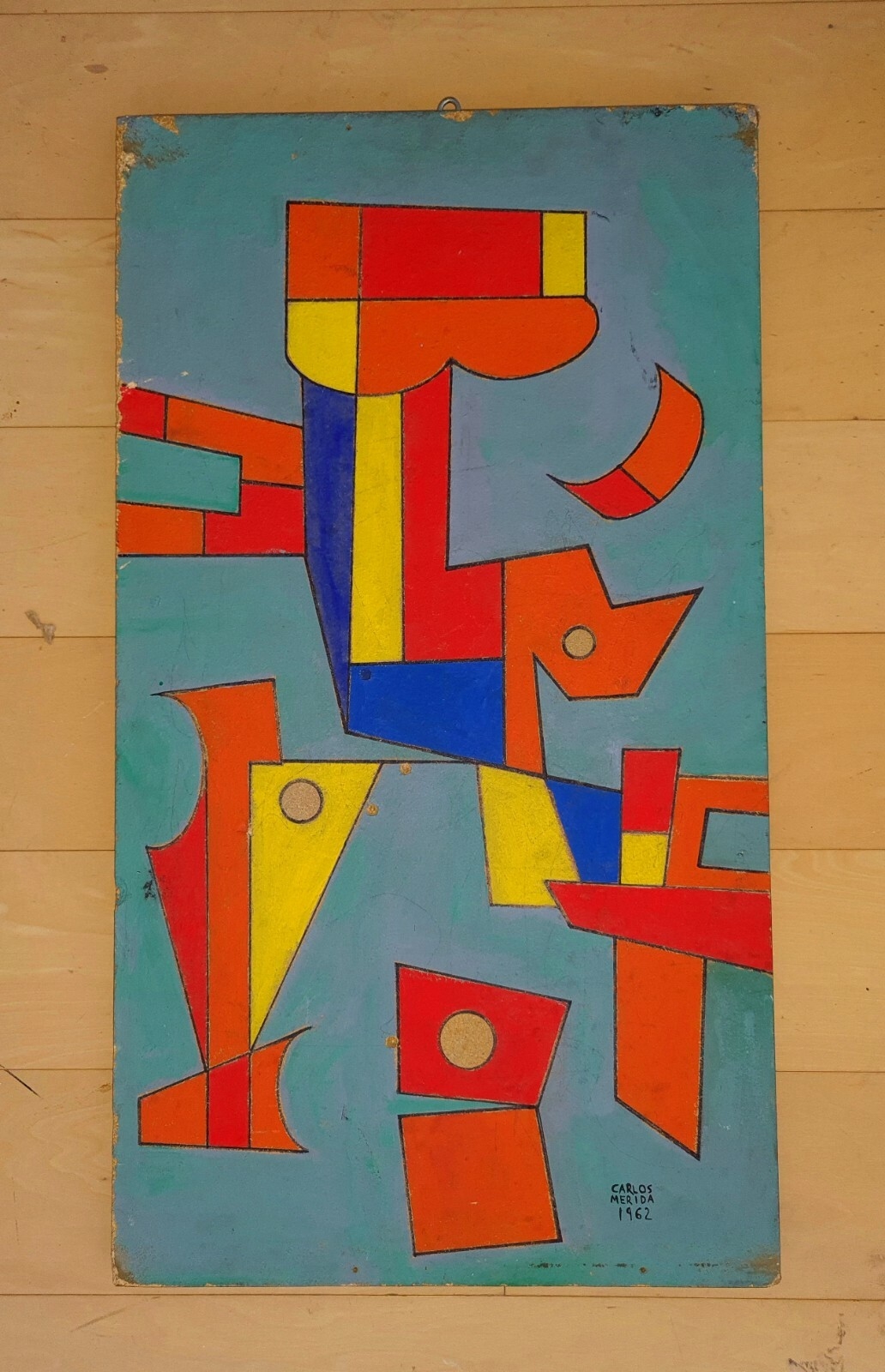 Carlos Mérida | CARLOS MERIDA OIL ON BOARD PAINTING (1950 - 1969 ...