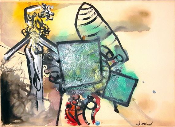 Roberto Matta | ROBERTO MATTA ORIGINAL OIL PAINTING (1990 - 1999 ...