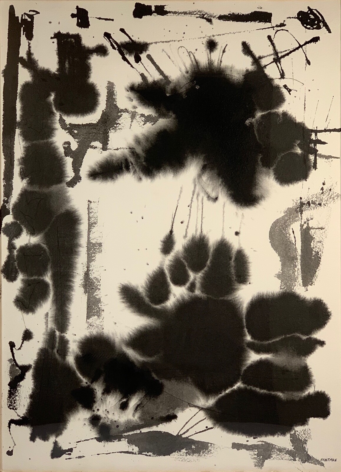 Murray Hantman | Signed Ink Painting #10 (1970 - 1989) | MutualArt