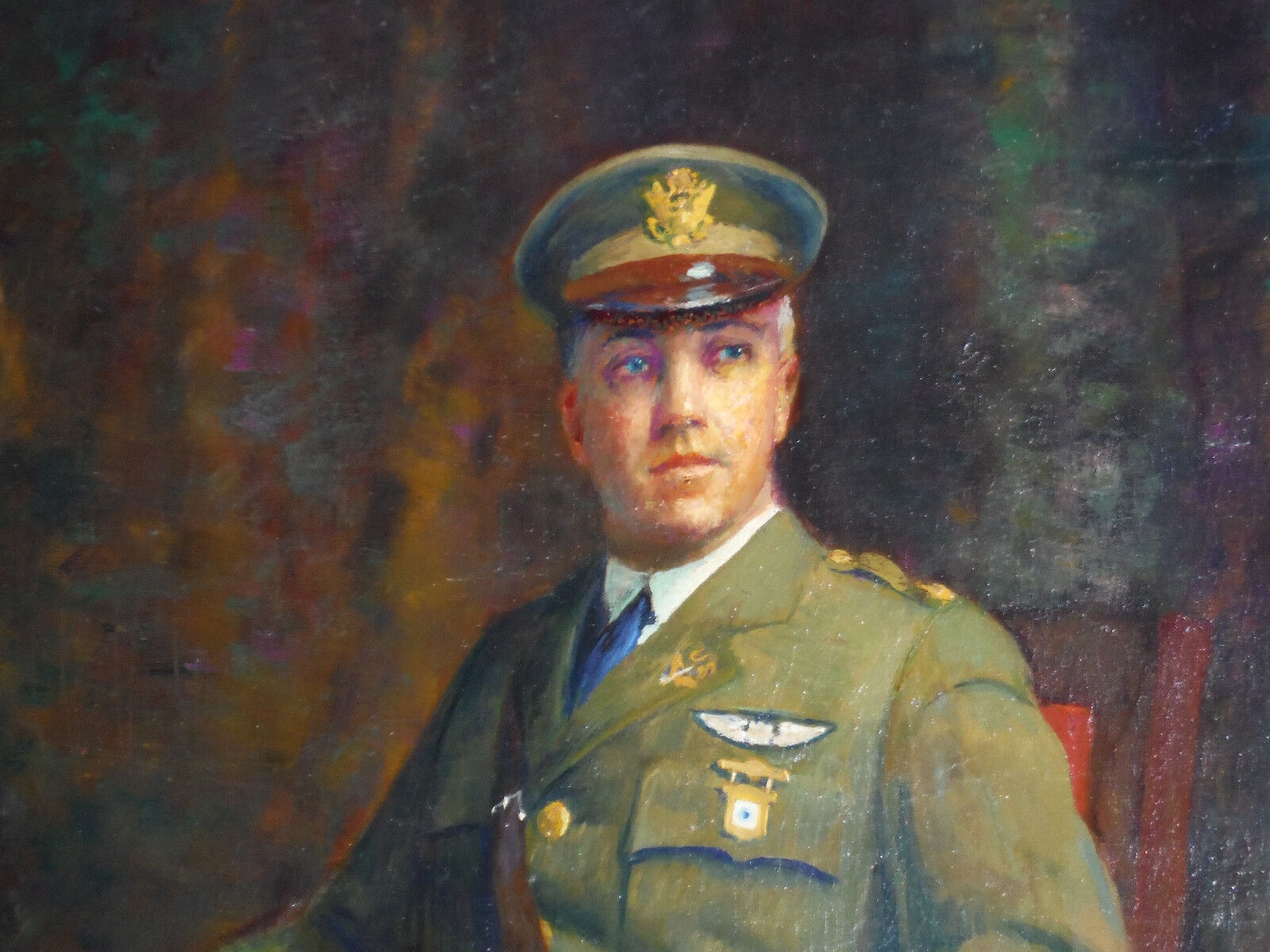 Abraham Archibald Anderson | Portrait of a Sitting Man in Air Force ...