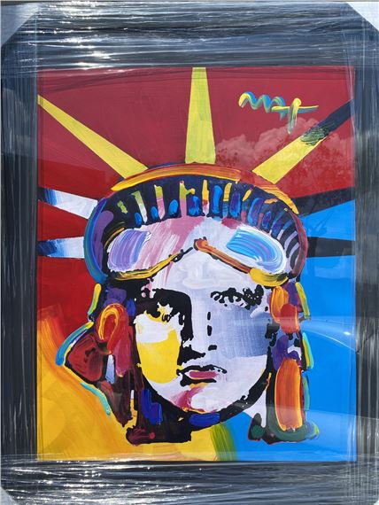Peter Max | Lady Liberty Large Acrylic (2013 - 2021) | MutualArt